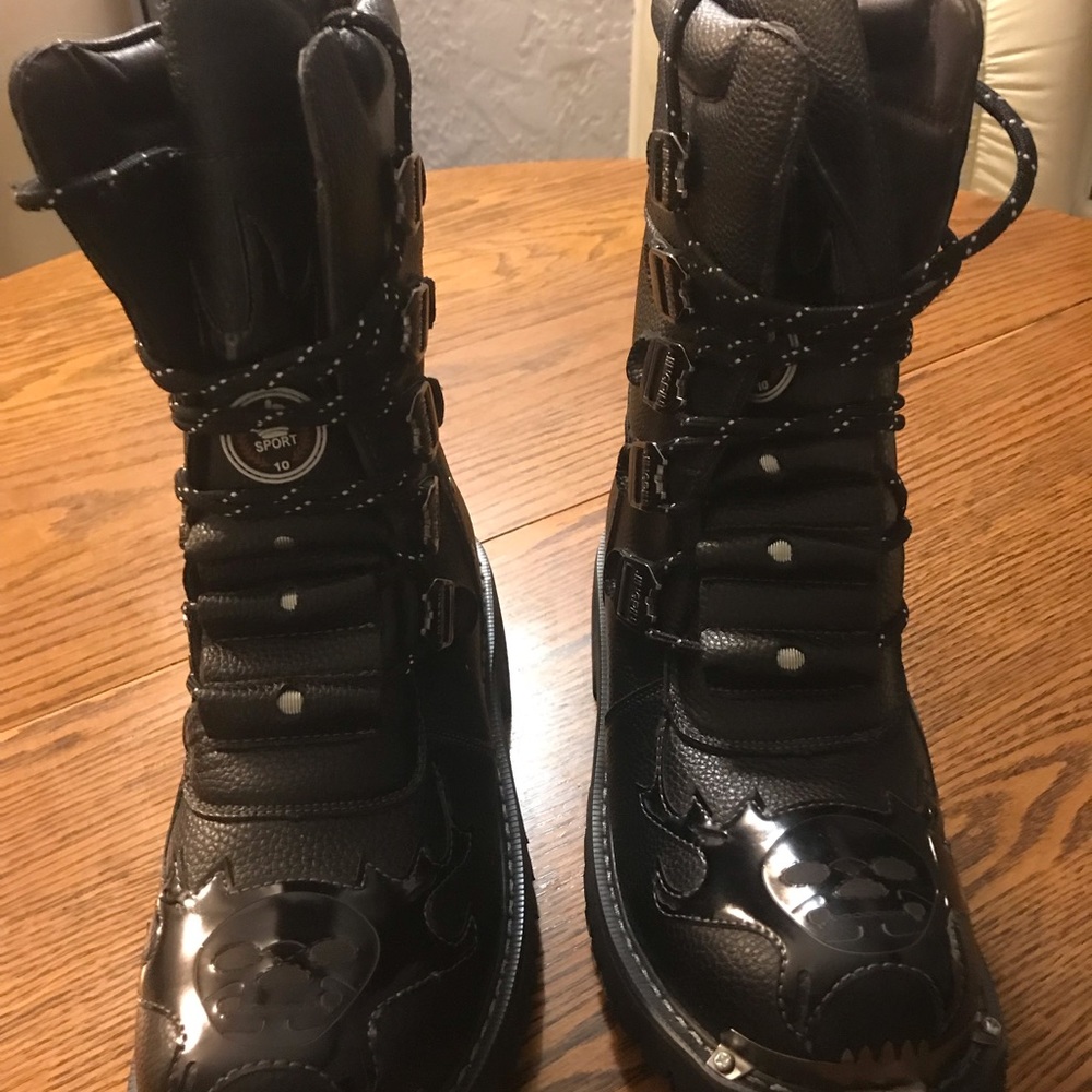 Black Goth Jingpin Boots New - Gem